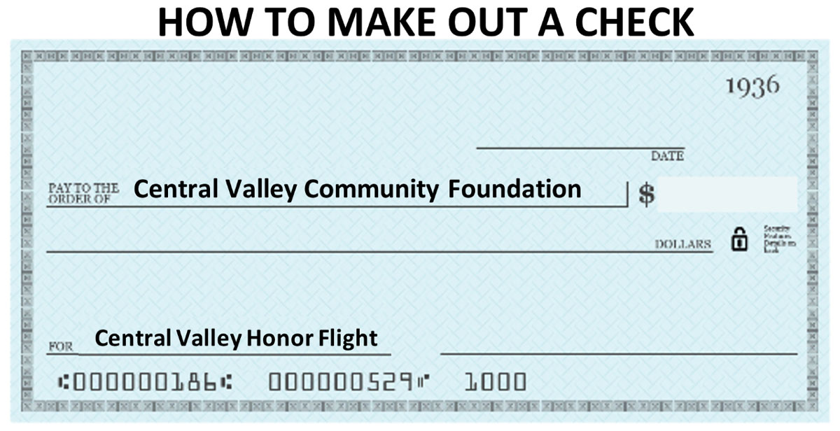 Donate Now! - Donate to Central Valley Honor Flight